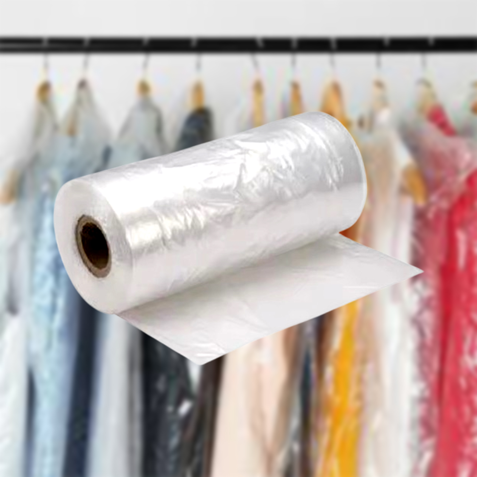 120 Gauge – Continuous Polythene Garment Roll 12.5 KG All Sizes ...